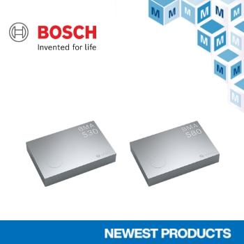 Go Micro with New Bosch BMA530 and BMA580 MEMS Accelerometers from Mouser