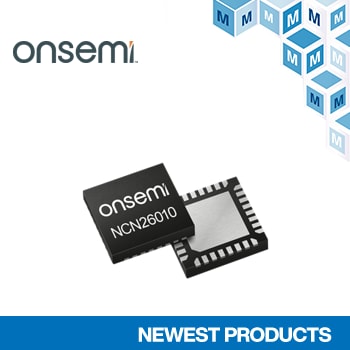 Mouser Now Stocking onsemi NCN26010 Ethernet Controller, Providing ...