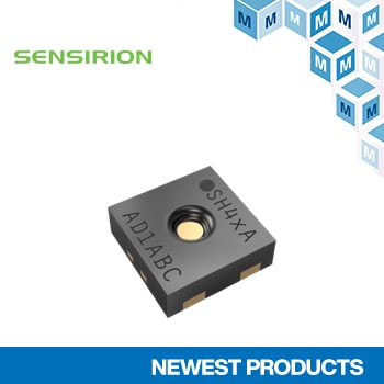 Mouser Now Stocking New Sensirion SHT4xA Relative Humidity/Temperature ...