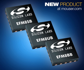 Silicon Labs EFM8 8-bit Microcontroller Family in Stock at Mouser