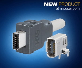 Hirose IX Industrial系列I/O连接器在贸泽开售